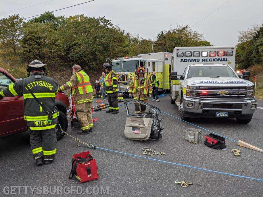 2 Car MVC w/1 Confined on Hanover Road - Gettysburg Fire Department