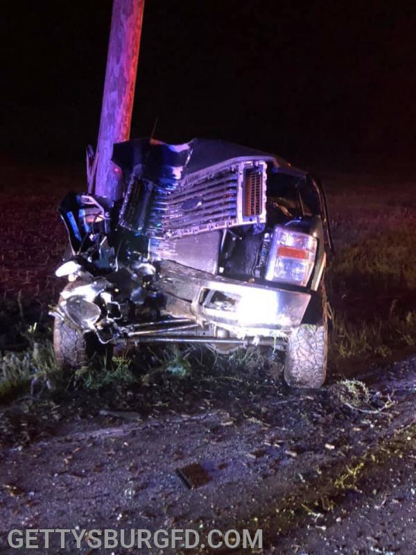 Vehicle vs Utility Poles - Gettysburg Fire Department